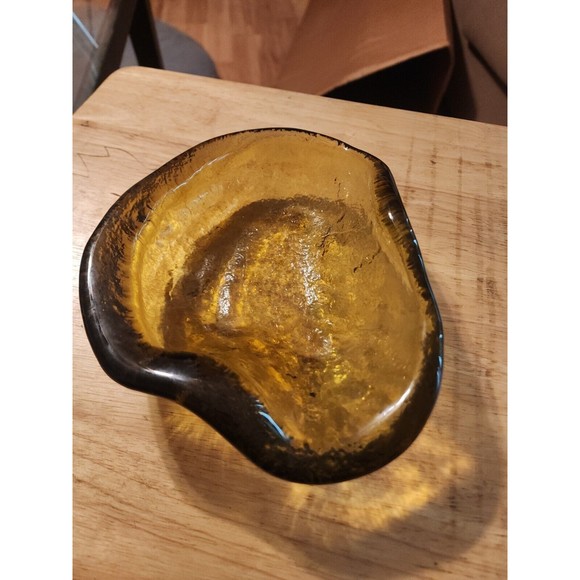 BLENKO | Accents | Vintage Blenko Art Glass Freeform Amoeba Bowl Dish ...